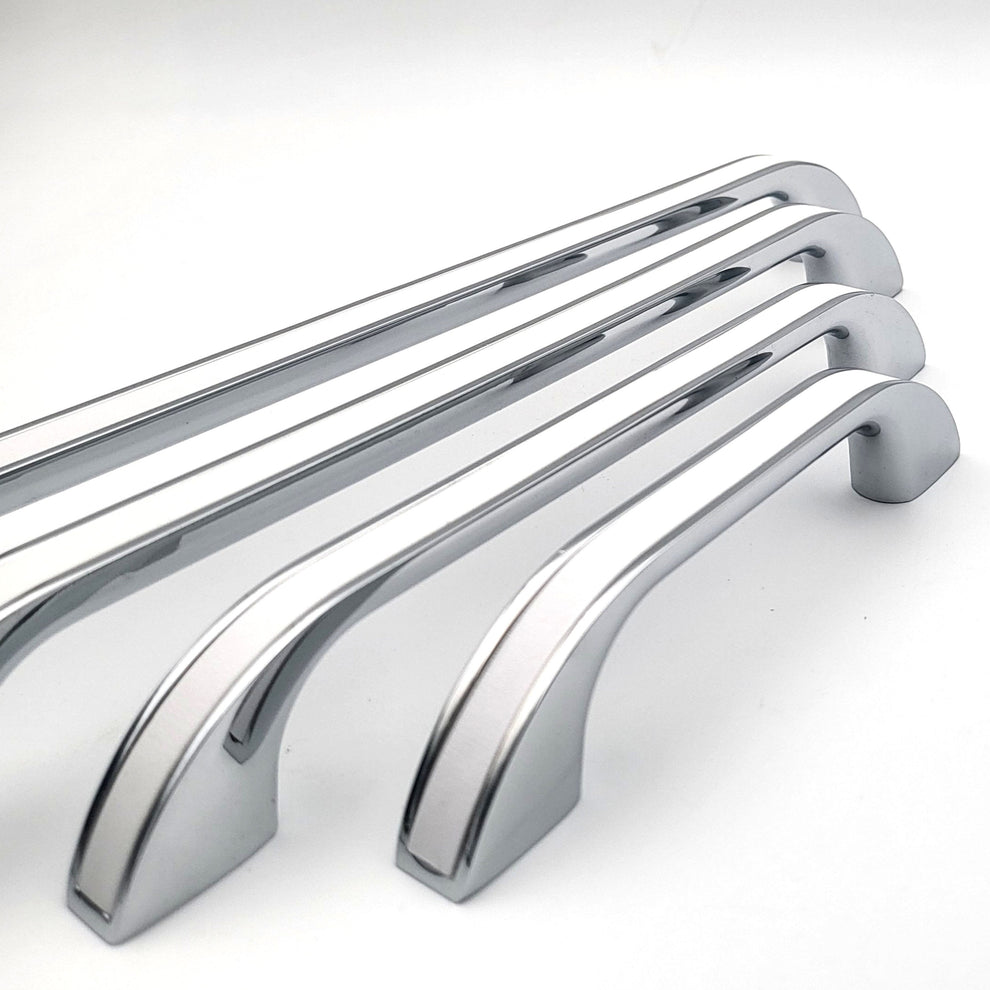ABVIN Modern White Chrome Handles Pulls Cabinet Drawer Dresser Furnitu